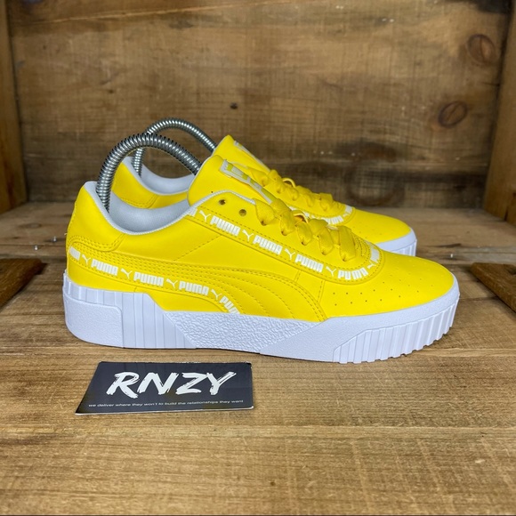 Puma | Shoes | New Puma Cali Taping Dandelion Yellow | Poshmark